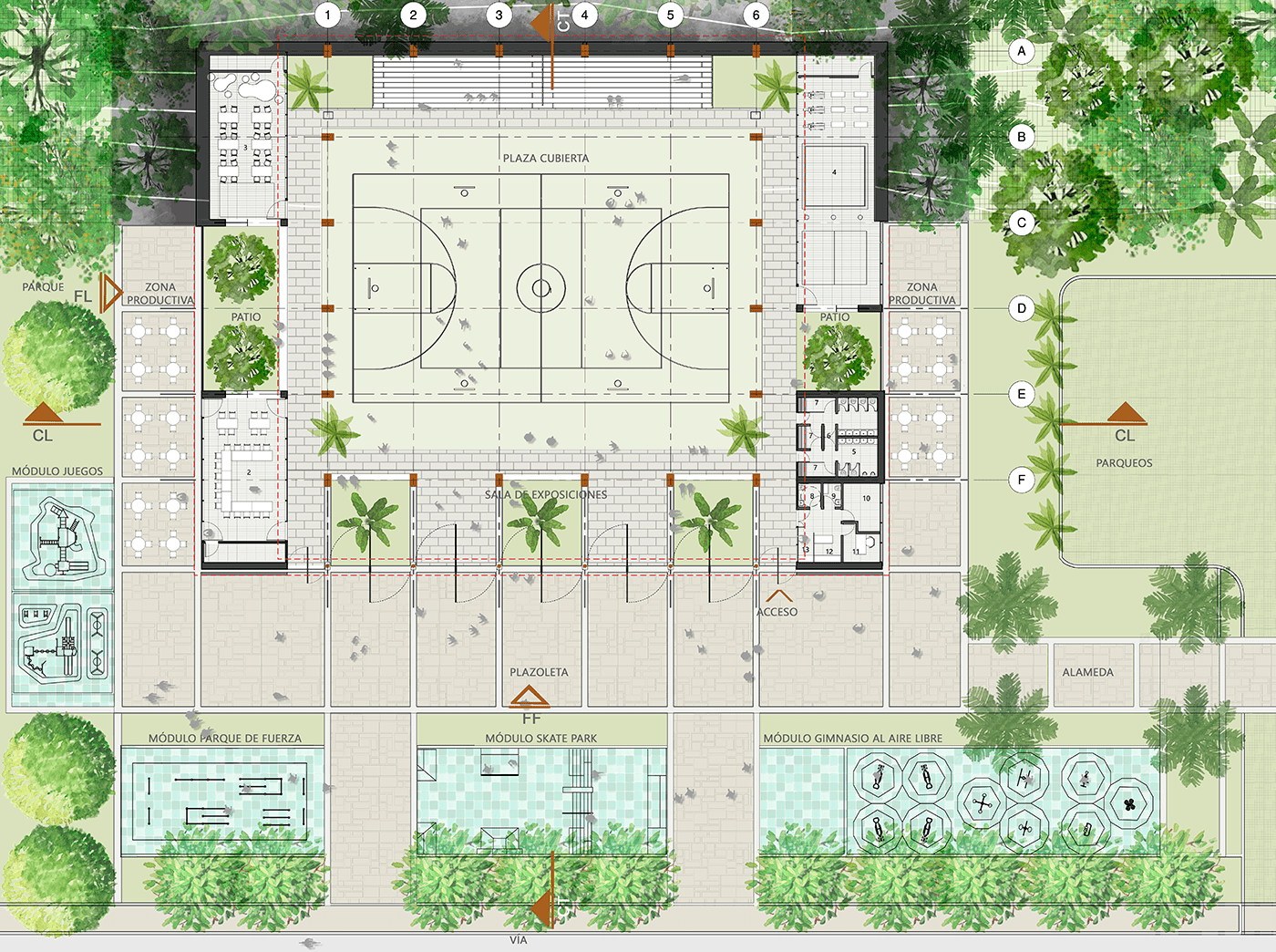 41 Concurso Espacio Deportivo – EDI RETO – David Delgado Arquitectos